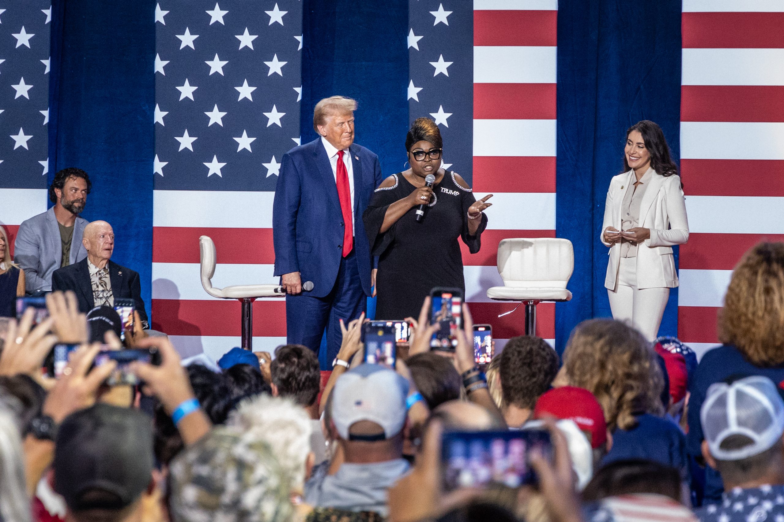 Trump takes questions from friendly crowd in Fayetteville town hall